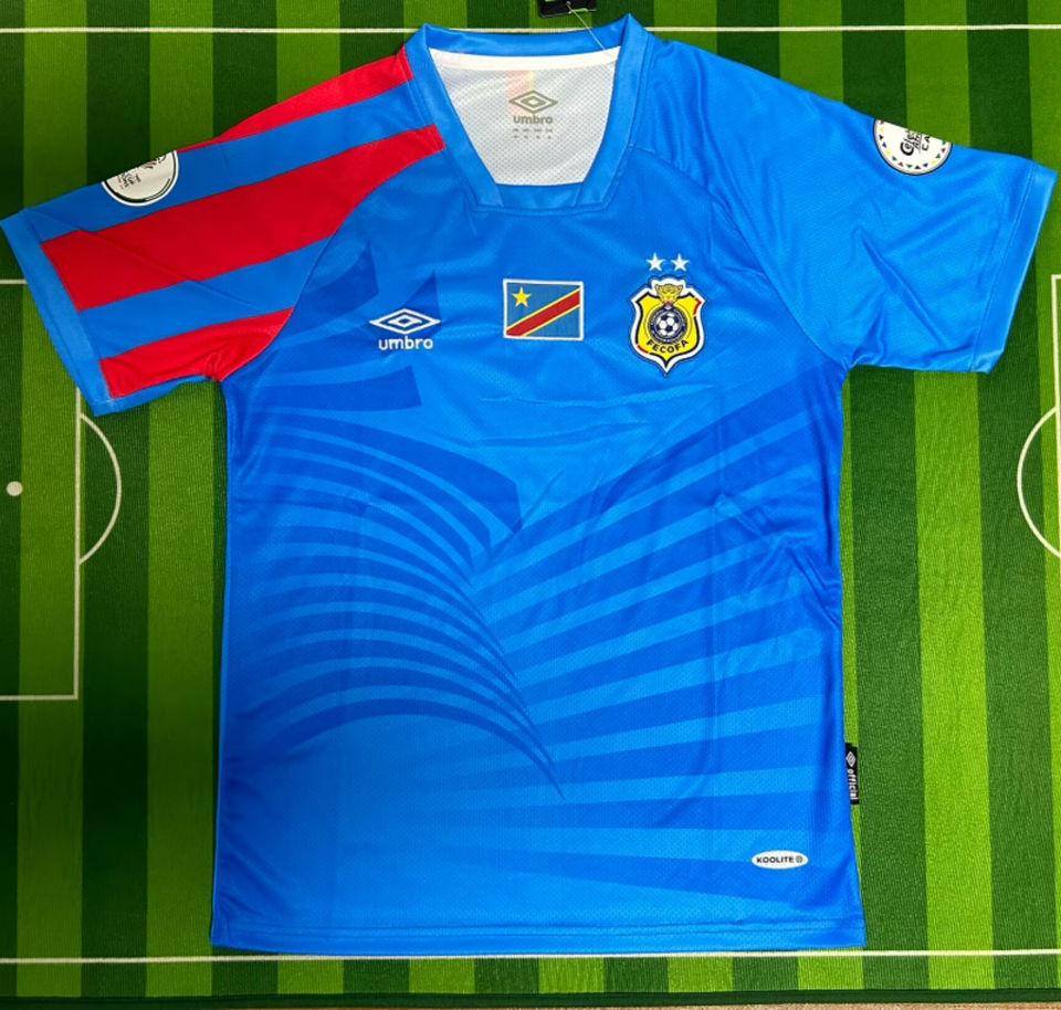 2024/25 Congo DR Home Blue Fans Soccer Jersey 民主刚果