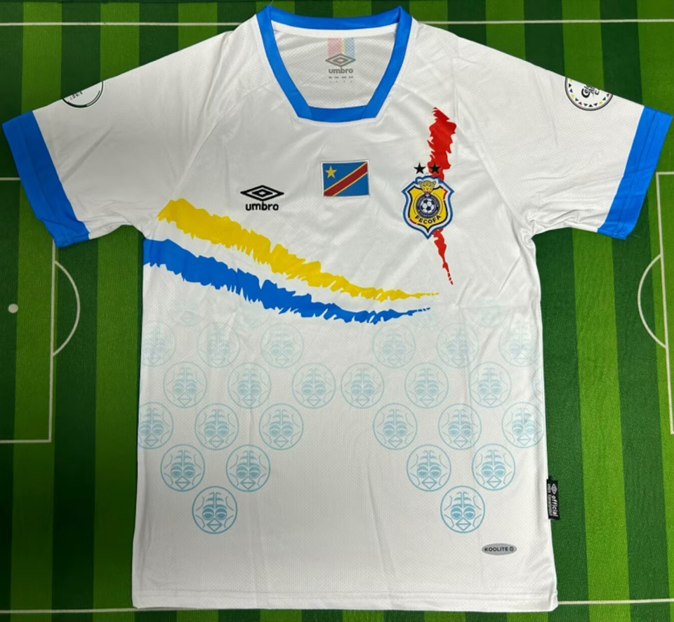 2024/25 Congo DR Away White Fans Soccer Jersey 民主刚果