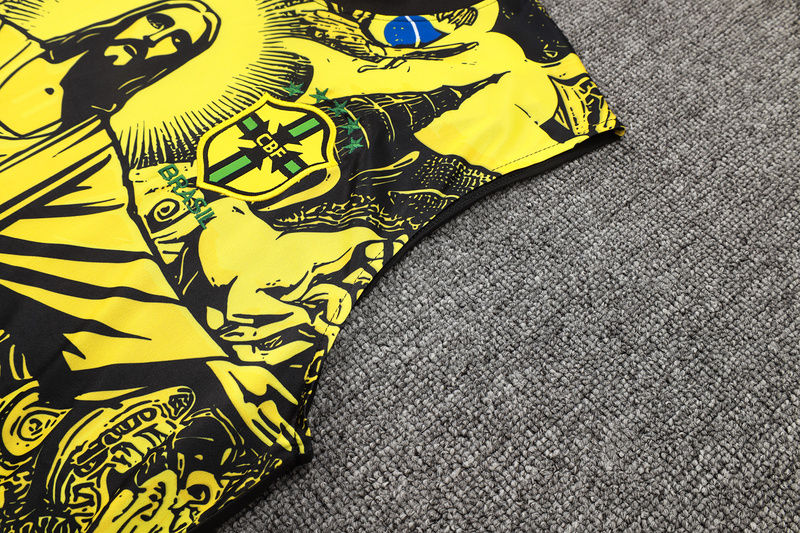 2025 Brazil Vest Training Jersey(A Set)