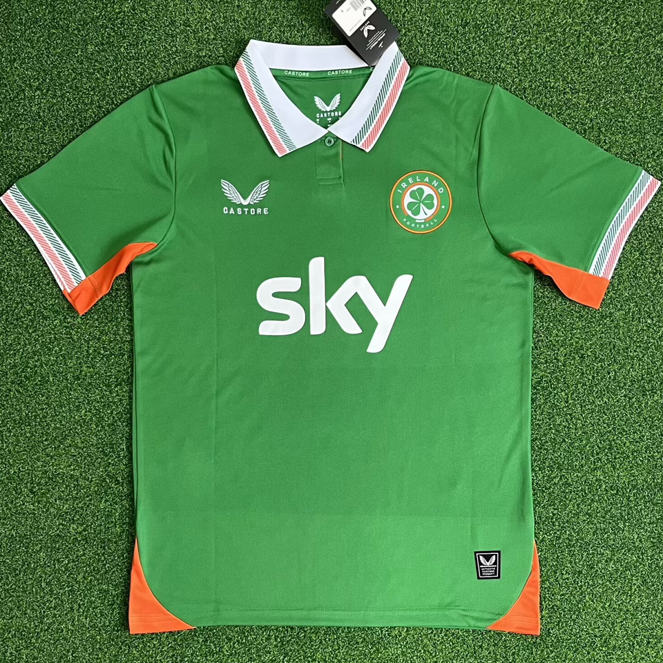 2025/26 Ireland Home Green Fans Soccer Jersey