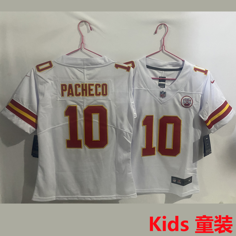 PACHECO #10 Kansas City Chiefs Kids NFL Jersey