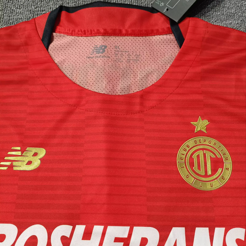 2025/26 Deportivo Toluca Home Red Fans Soccer Jersey