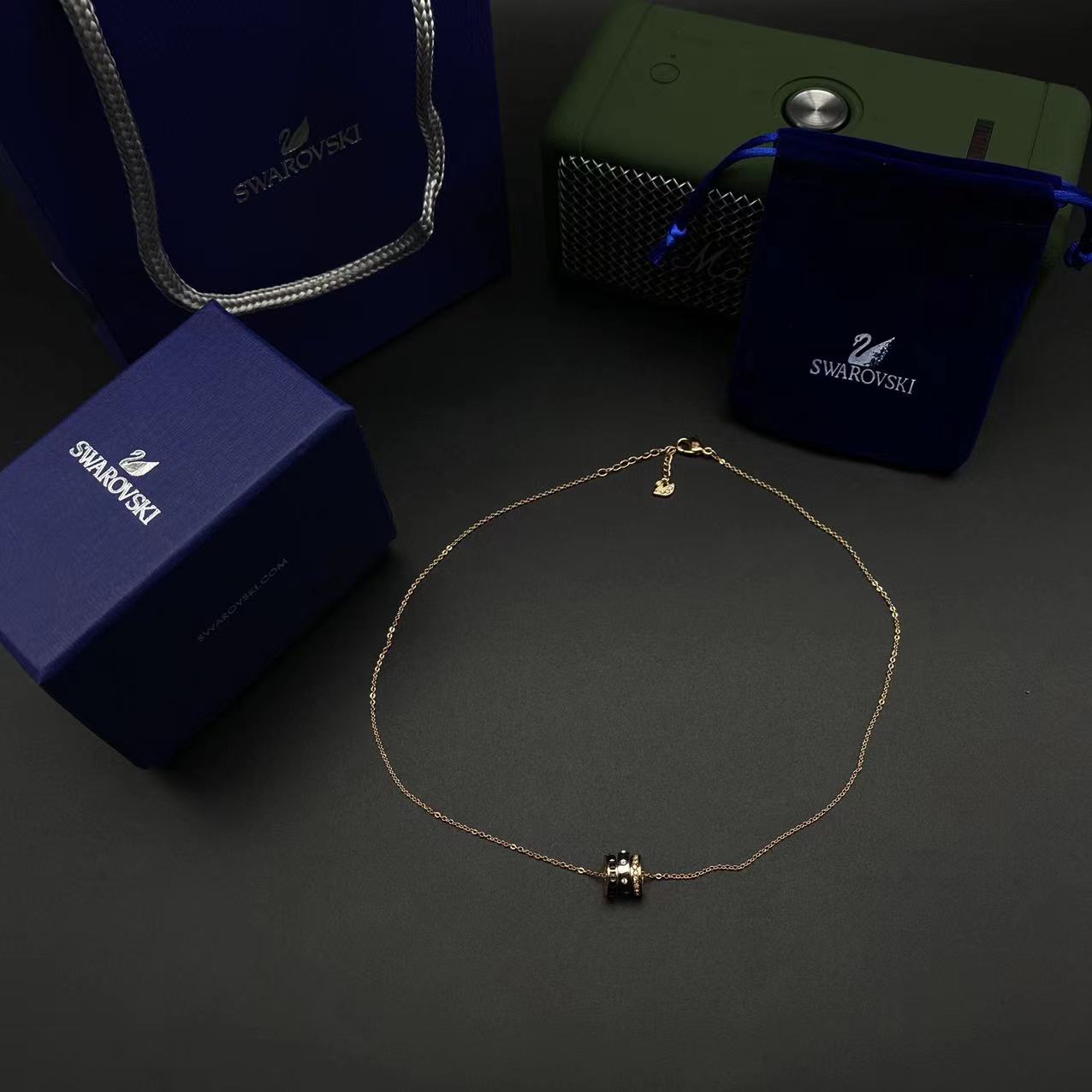 US$ 22.50 - 施华洛世奇三指环项链 - www.direct-survivalsource.com