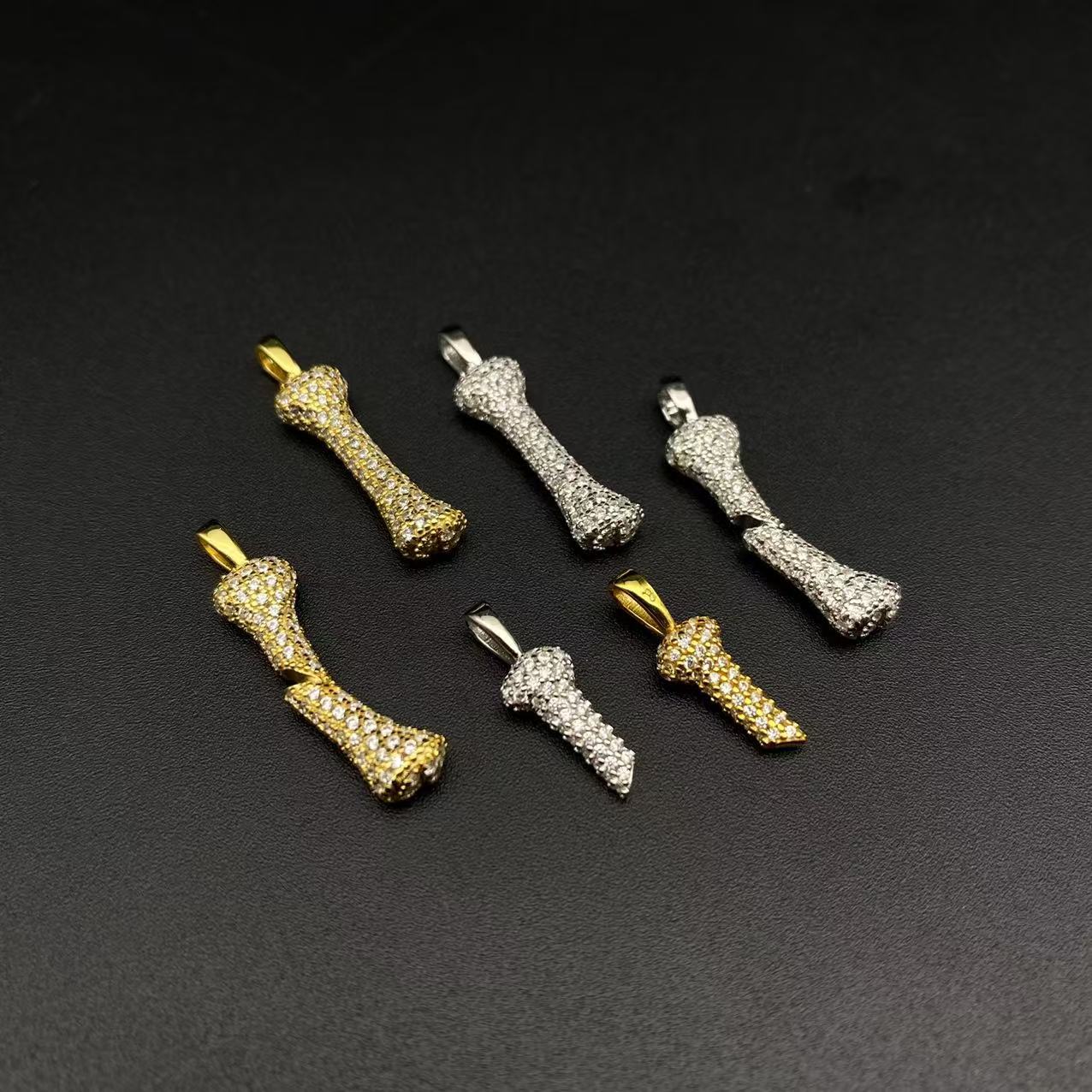 US$ 14.70 - Diamond bone pendant - www.survivalworld-direct.com